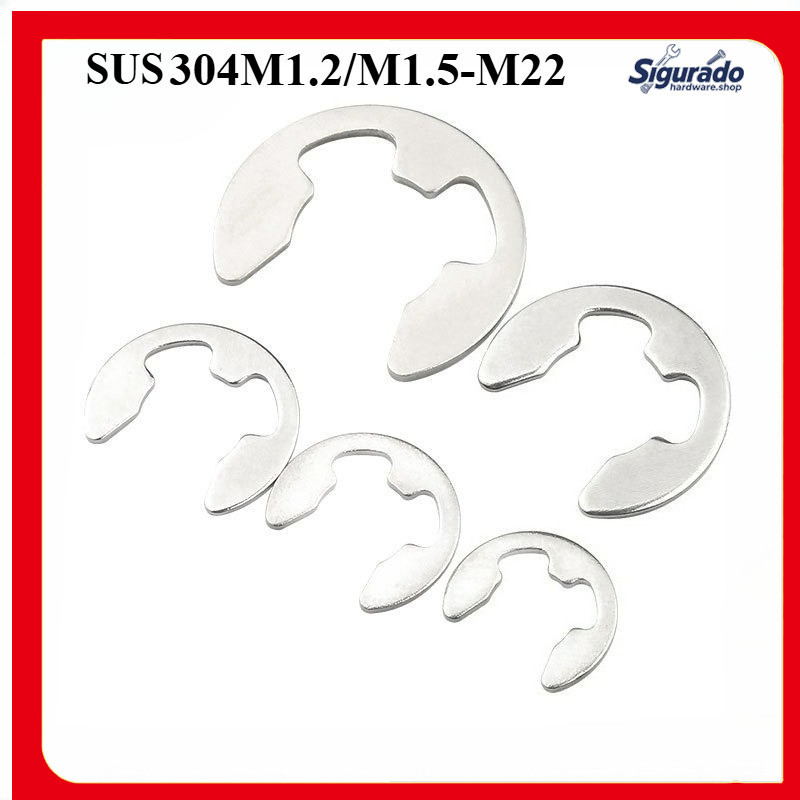 【SIGURADOHARDWARE】304 stainless steel open retaining ring, GB896 E-type ...