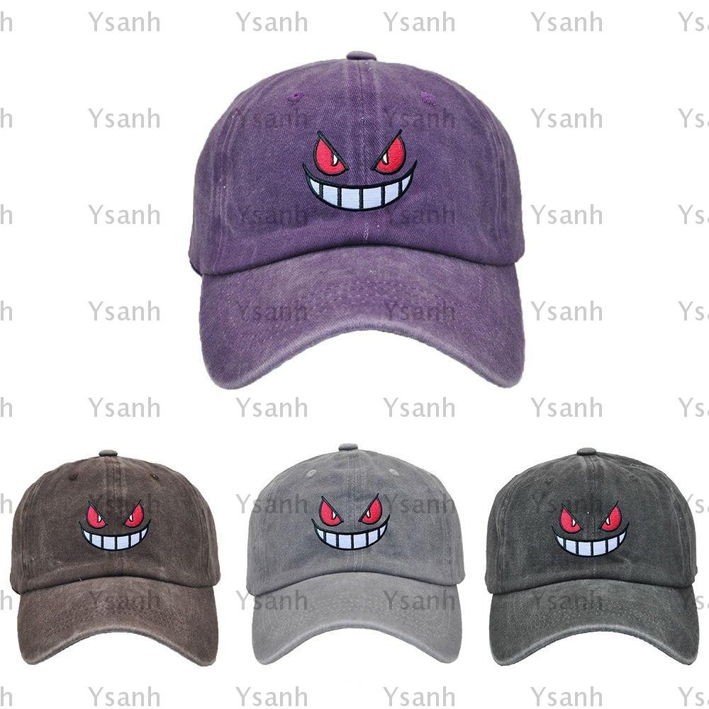 YSANH Baseball Caps, Cartoon Gengar Sports Caps, Trendy Embroidery ...