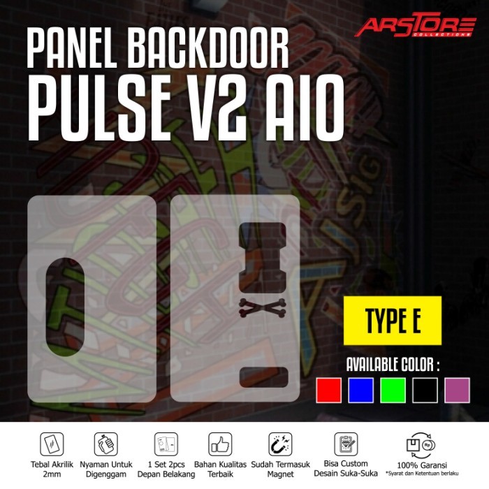 Acrylic Pulse V2 Backdoor Panel * kasan.id | Shopee Philippines