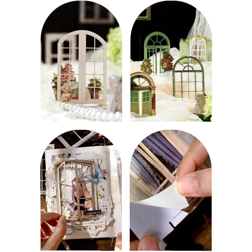 60 Pcs Window Frame Scrapbook Stickers for Junk Journal Card Making ...