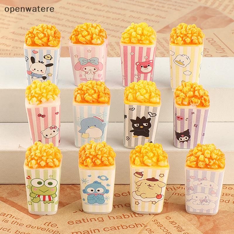 openwatere 8pcs Dollhouse Miniature Simulation Mini Popcorn Bucket ...