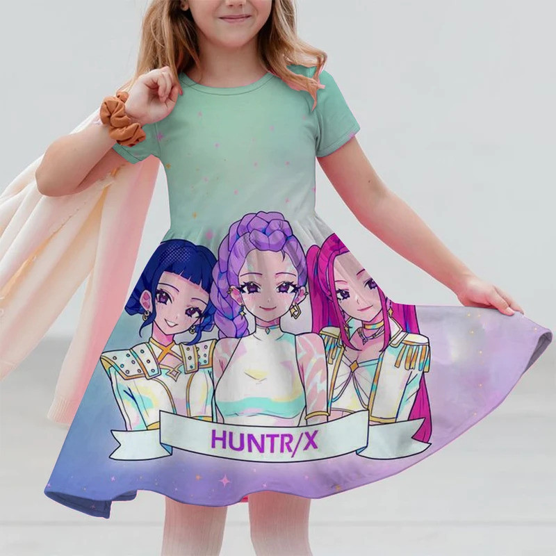 KPop Demon Hunters Huntrix Summer Party Girls Dresses KPop Demon ...