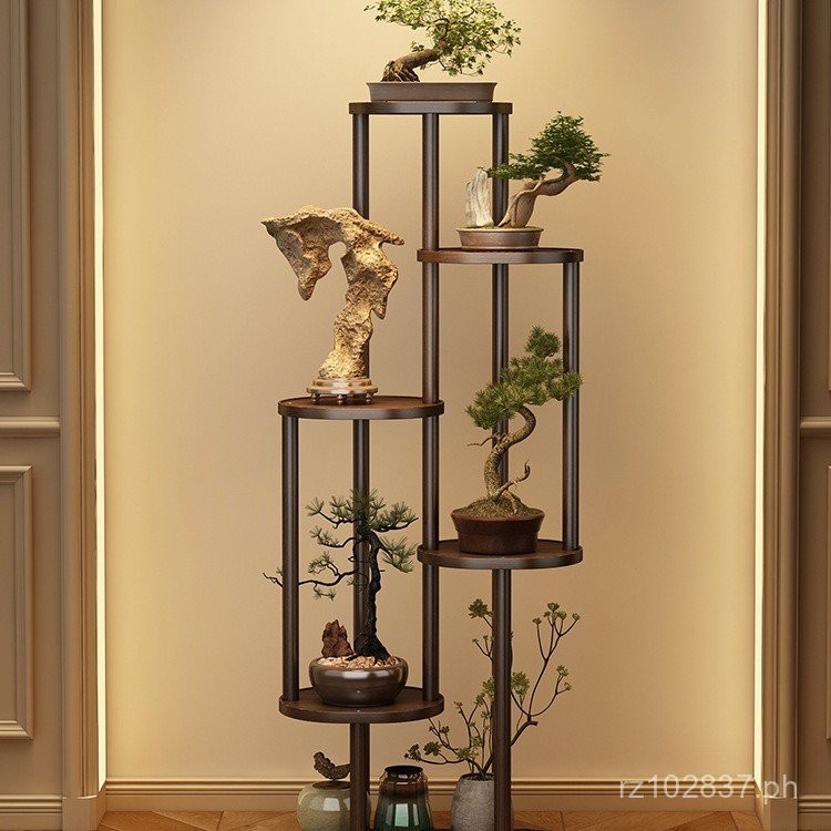 Small Ornament Rack New Chinese Style Flower Stand Atmosphere Bogu Rack ...