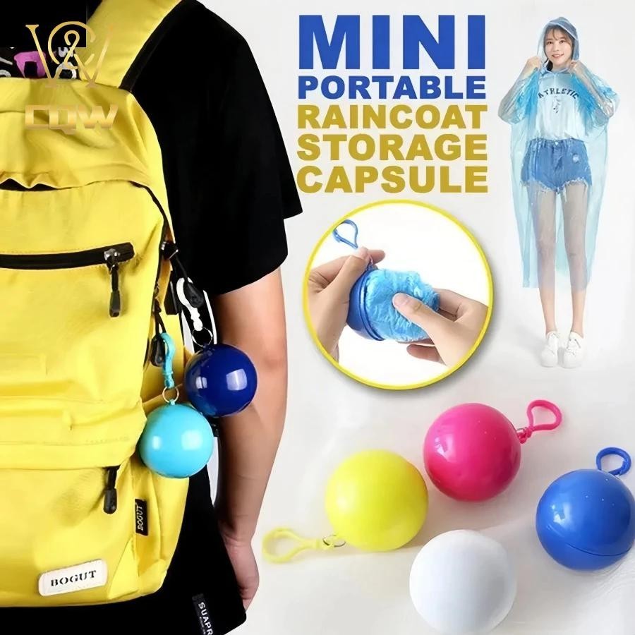 CHH Disposable Raincoat Ball Mini Storage BallPortable Outdoor ...
