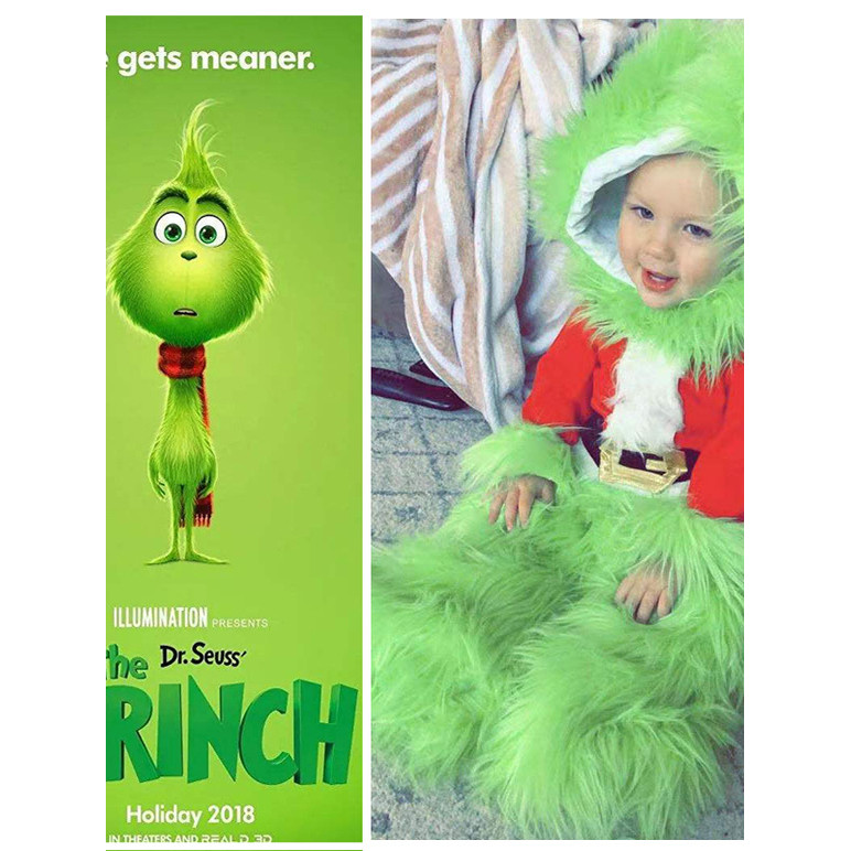halloween halloween costume kids New Style Children's Green Hairy ...