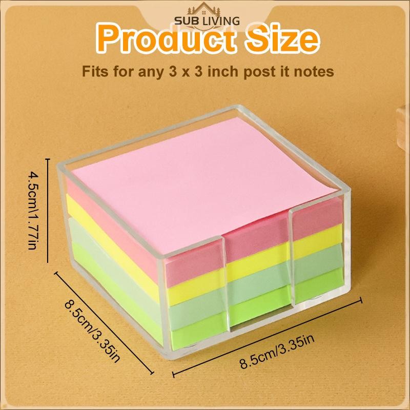 #SUB# Acrylic Sticky Note Holder Clear Acrylic Notepad Holder Memo Note ...