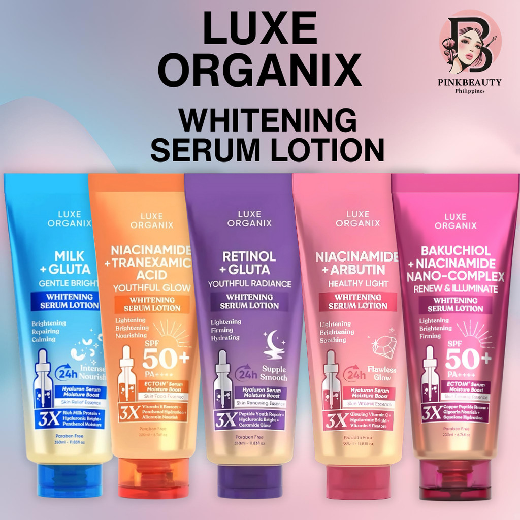 LUXE ORGANIX WHITENING SERUM LOTION SPF 50 PA++++ | Shopee Philippines