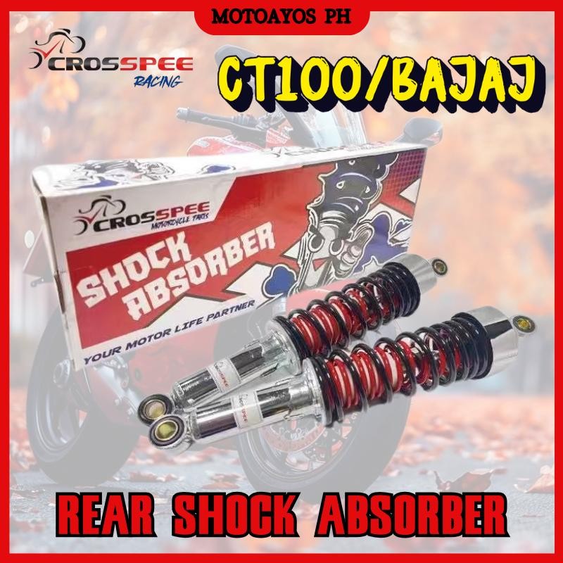 Crosspee [2PCS] CT100 REAR SHOCK ABSORBER 340mm Pair Suspension for ...