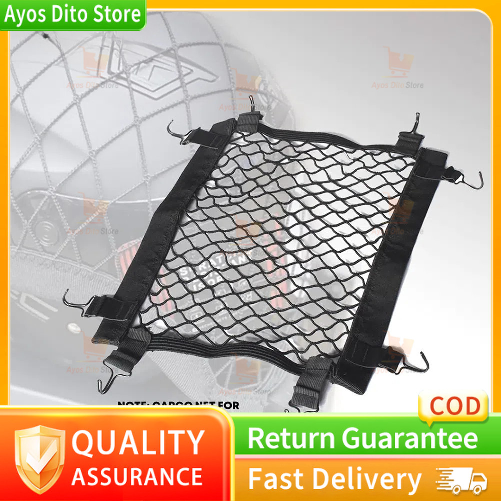 Garterized Top Box Cargo Net Motorcycle Helmet Fixing Net Hook Hanging ...