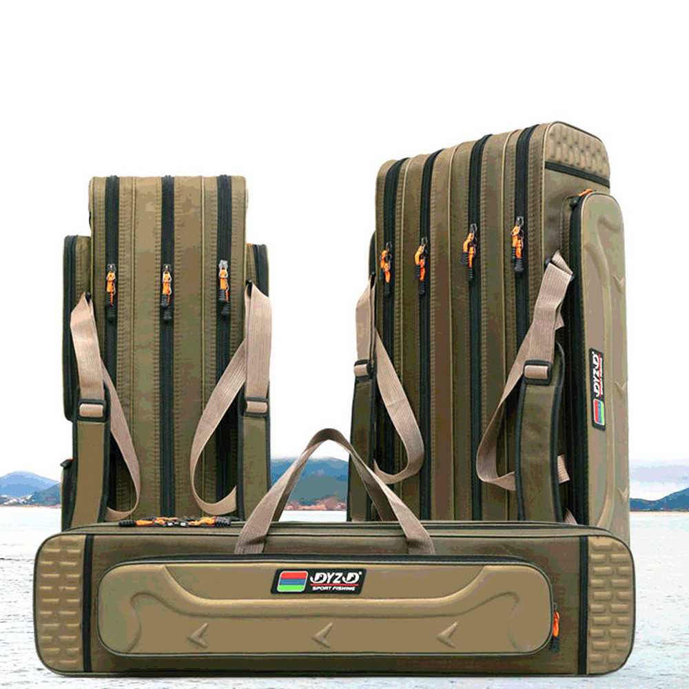 80cm/90cm/100cm/120cm Fishing Rod Bags Waterproof 3/4 Layer Fishing ...