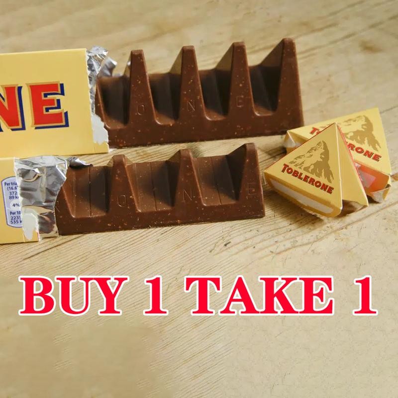 HotSale! 【BUY 1 TAKE 1】TOBLERONE Chocolate 100g | Milk / Dark Chocolate ...