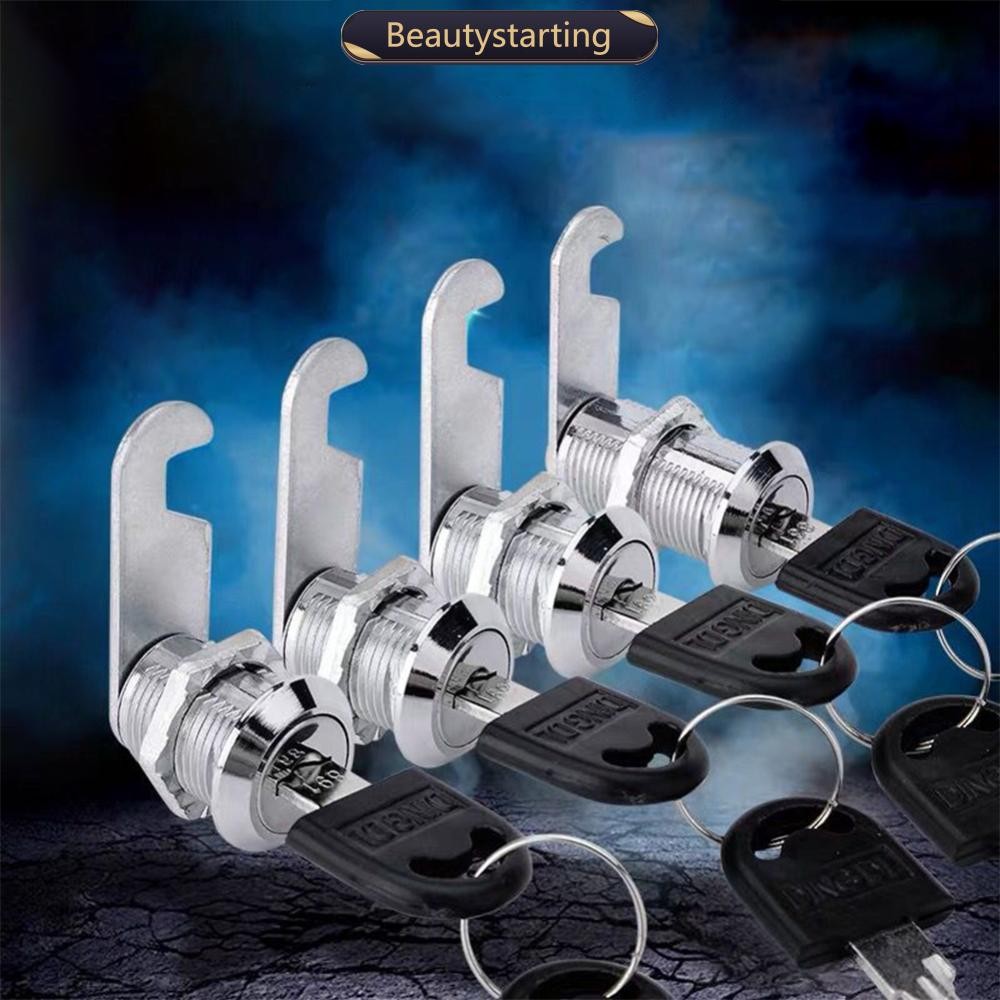 BEAUTYSTARTING Universal Cam Lock with Keys Mailbox File Cabinet Drawer ...
