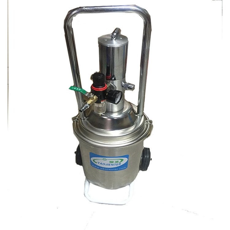 Stainless Steel Barrel Pneumatic Grease Pump Roller Grease Gun Grease ...
