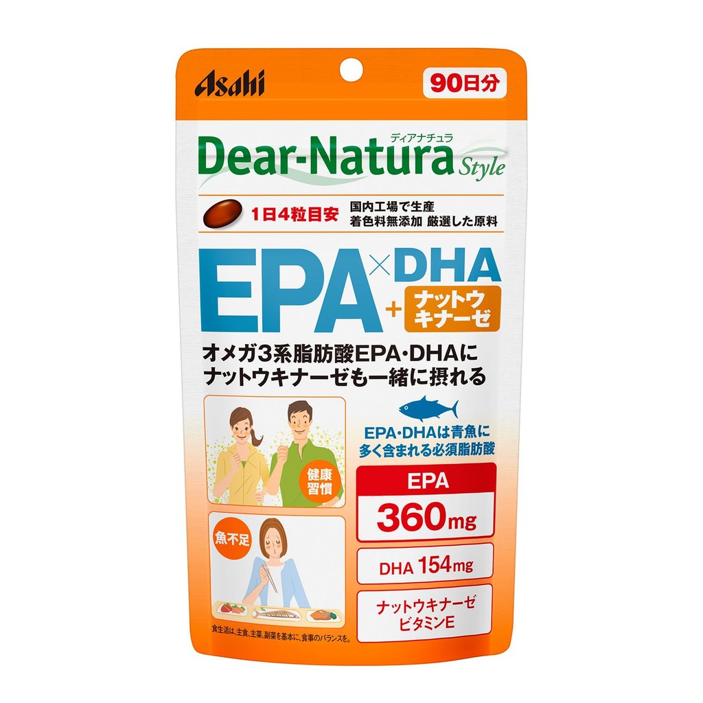 Dear Natural Style EPA × DHA + Nattokinase 360 Tablets (90 days) Asahi ...