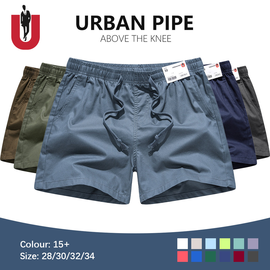 URBAN PIPE SHORTS Above the knee Unisex Popular styles Plain Casual ...