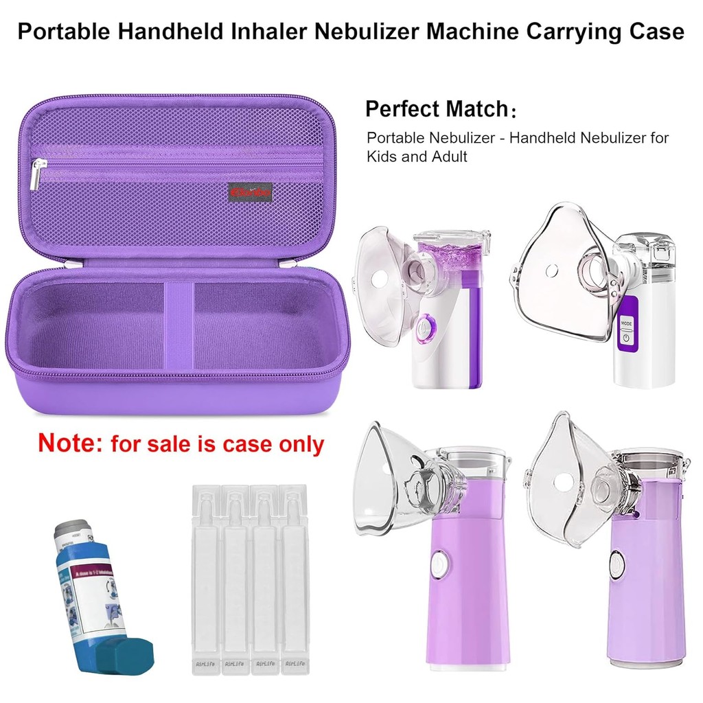 Elonbo Carrying Case for Portable Handheld Inhaler Nebulizer Machine ...