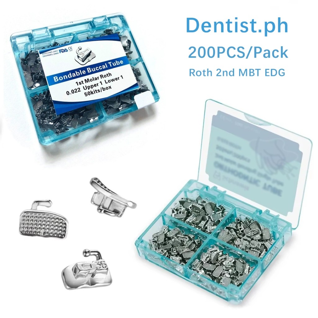 200Pcs/pack Buccal Tube 022 1st/2nd Molar Bonding Non-Conv Single ...