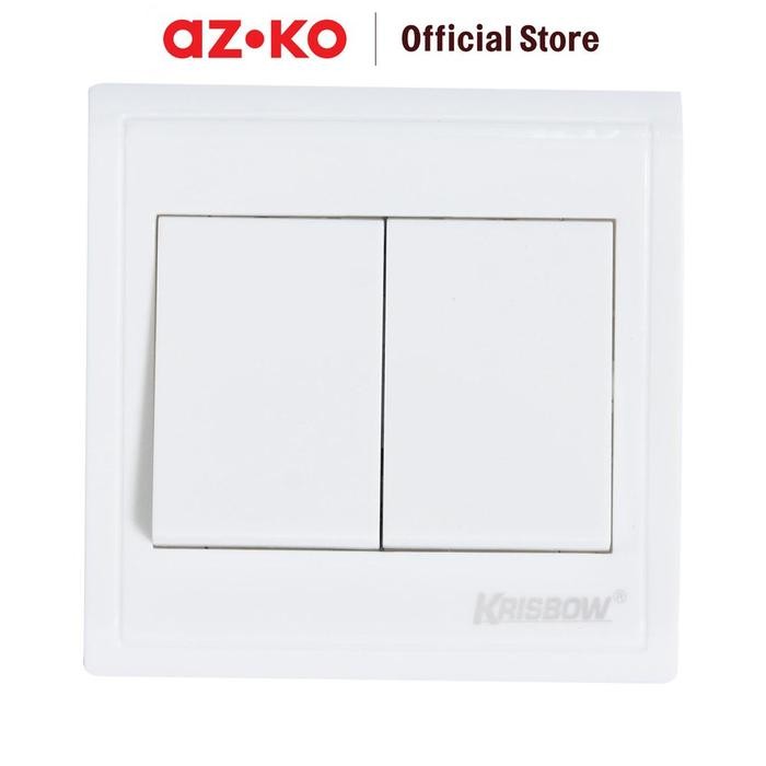 AZKO Krisbow 2 Gang 1 Way 16a 250v Switch by Fusion part | Shopee ...