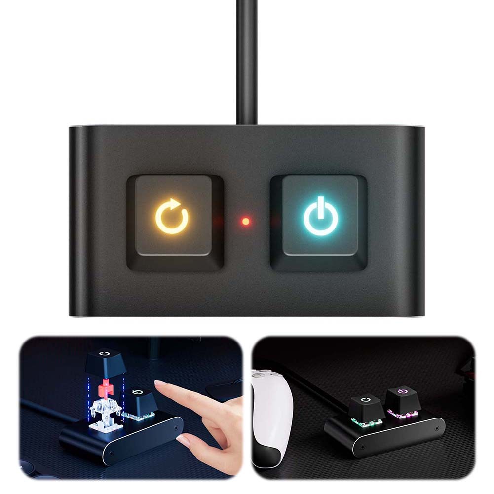 ON Off Reset Switch Button with Colorful LED HDD LED External Power ...