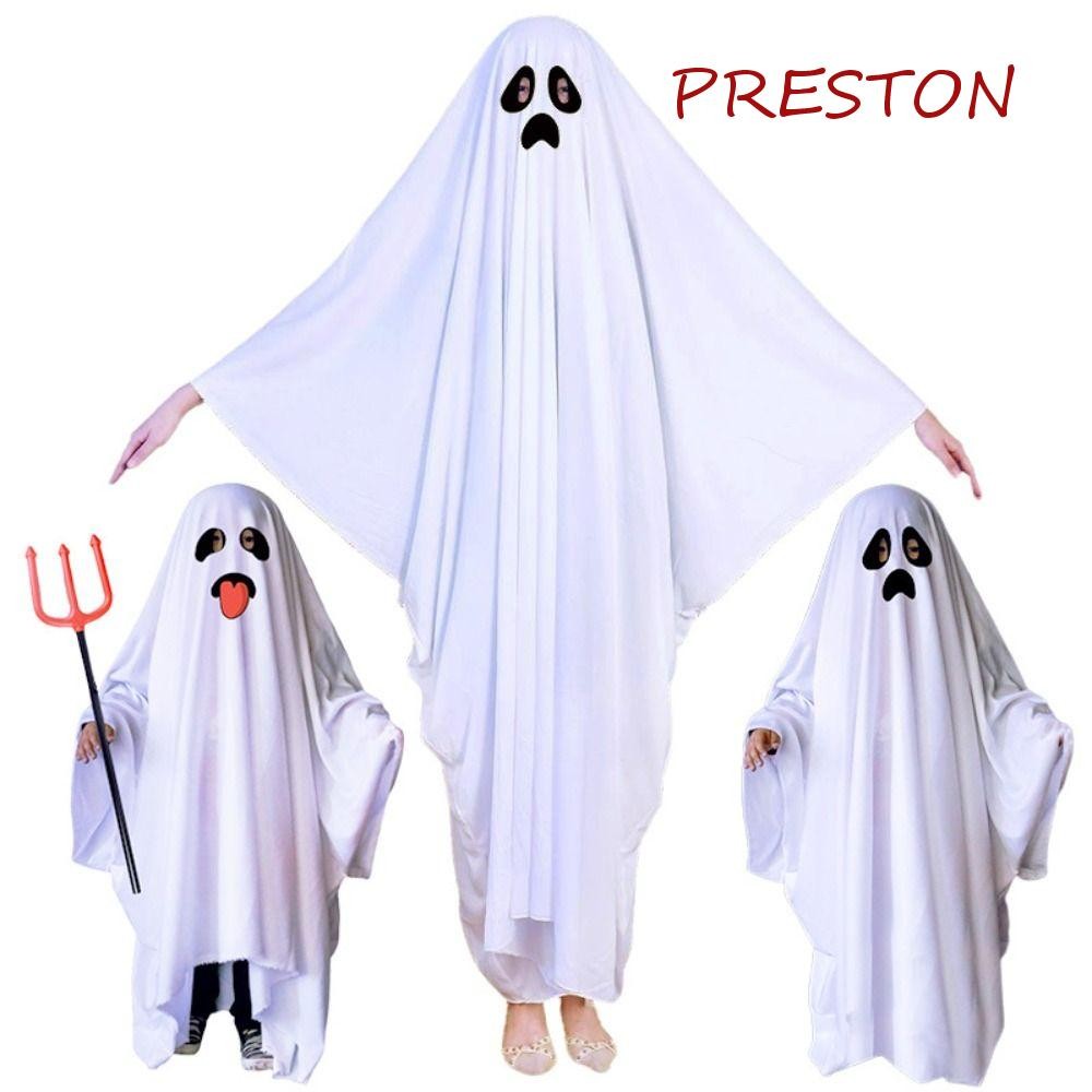 PRESTON Ghost Costume Cape, White Scary Halloween Costumes, Creative ...