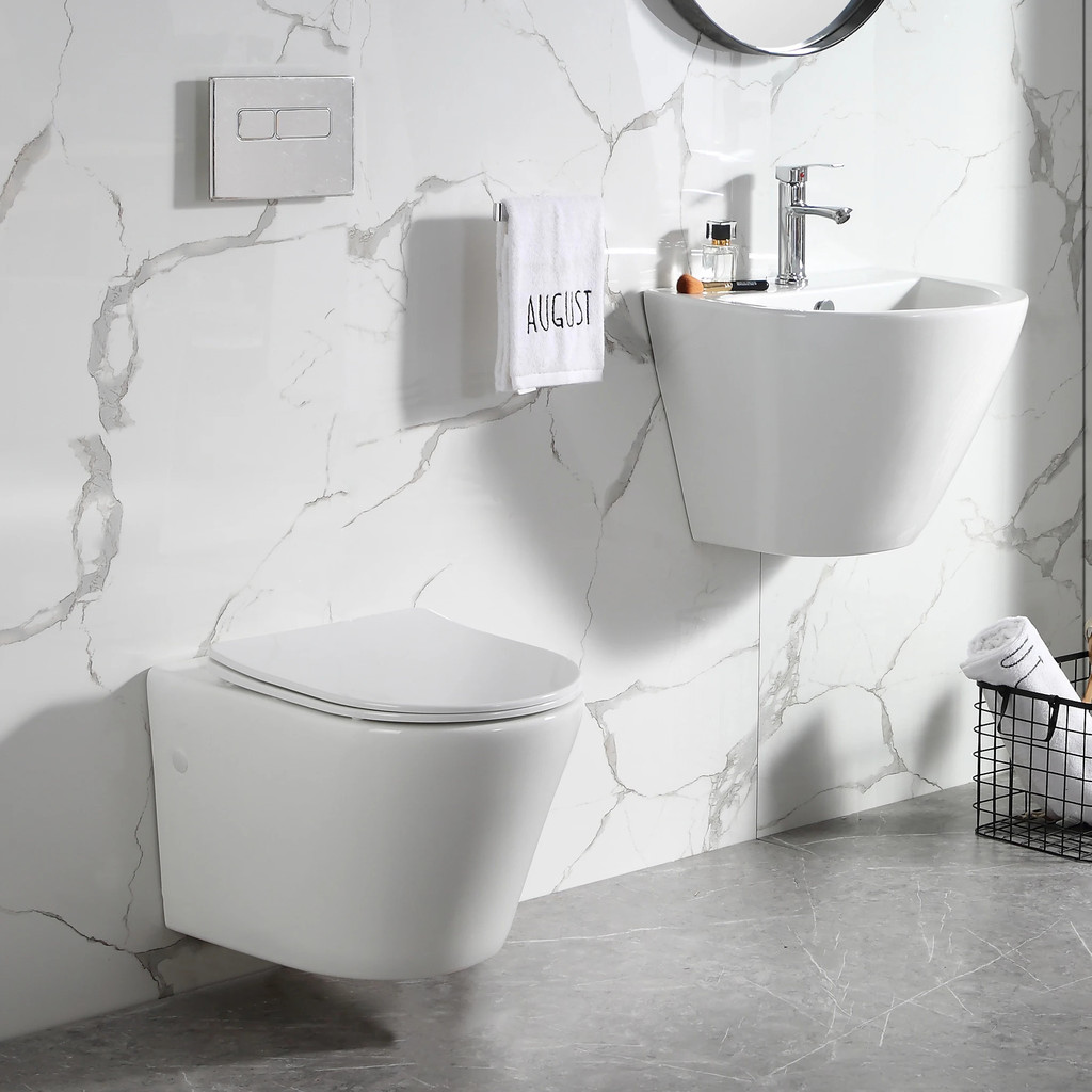 Hot Selling Sanitary Ware Suite Wall Mounted Wash Basin Hanging Water ...