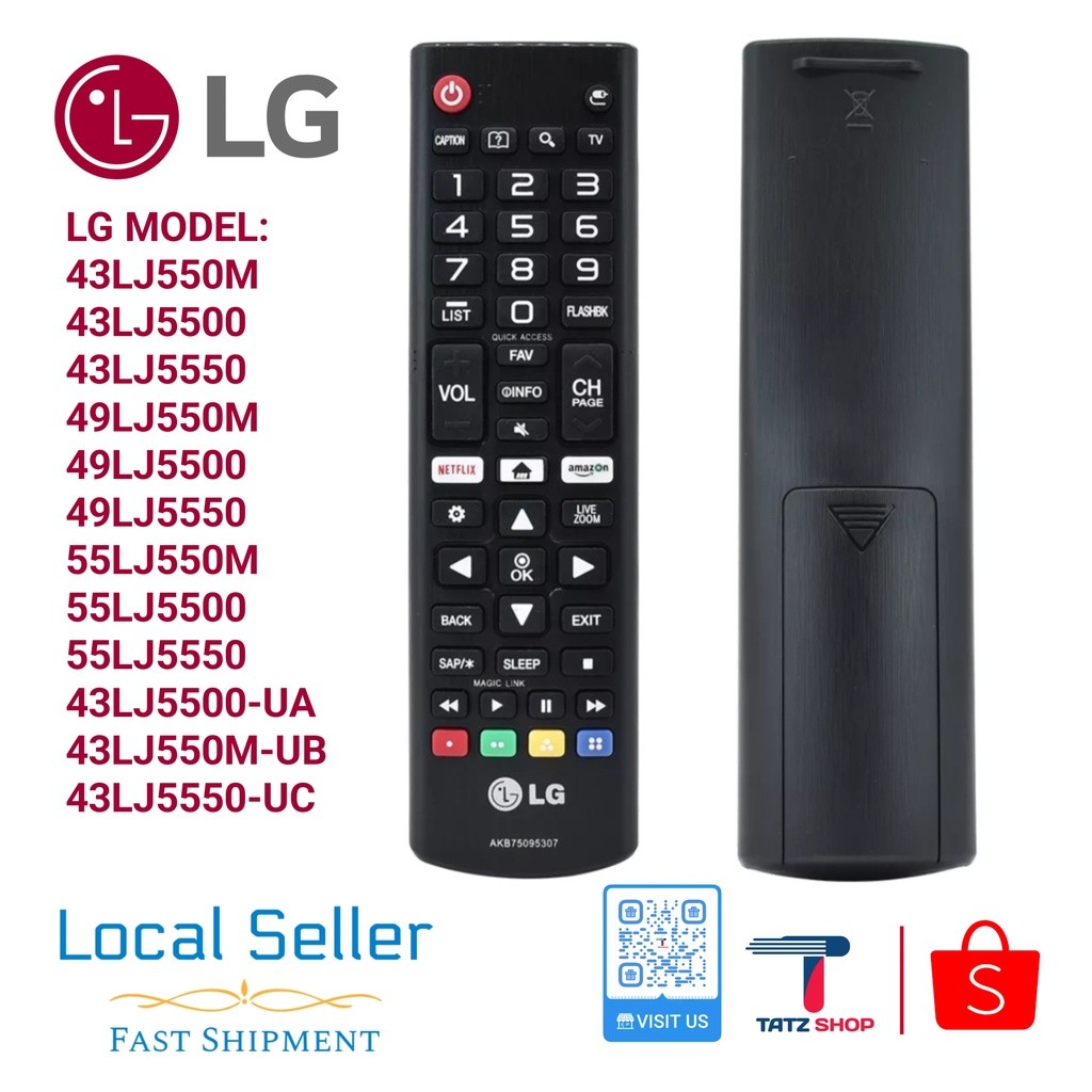 LG AKB75095307 Replace LG 99% Model TV Universal Remote Control Smart ...