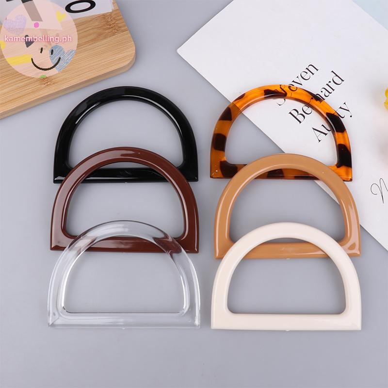 kame 2Pcs D Shape Bag Handles DIY Replacement Handbag Tote Handles ...