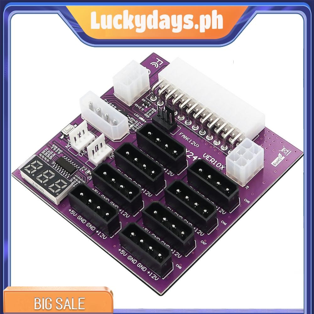 ATX Power Supply Breakout Board with 4 Pin and 6 Pin Power Connector ...