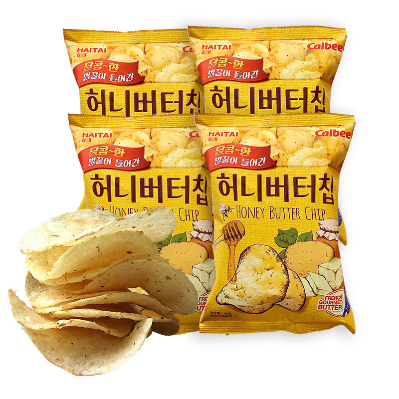 Korea Imported Haitai Honey Butter Potato Chips 0g Calbee Zhang Yixing ...
