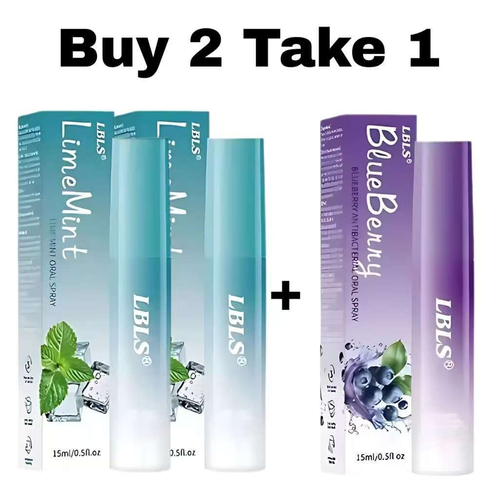 【BUY 2 TAKE 1】LBLS Mint & Blueberry Mouth Spray 15ML – Instant Fresh ...