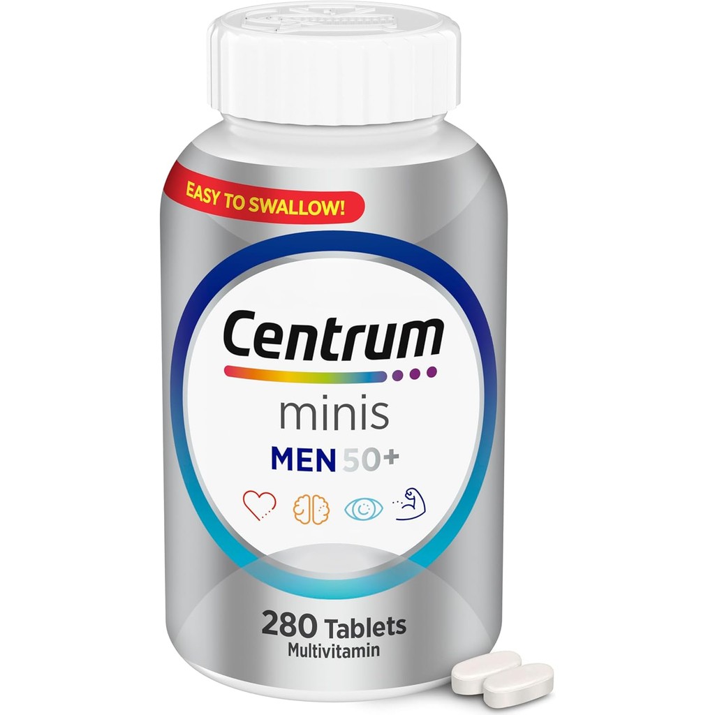 Centrum Minis Silver Multivitamin for Men 50 Plus, Multivitamin ...