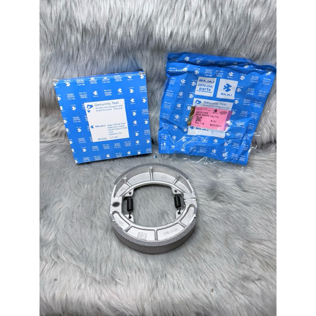 BAJAJ BRAKE SHOE WITH SPRING CT125 CT150 CT100 Hd3 skygo 125 skygo 150 ...