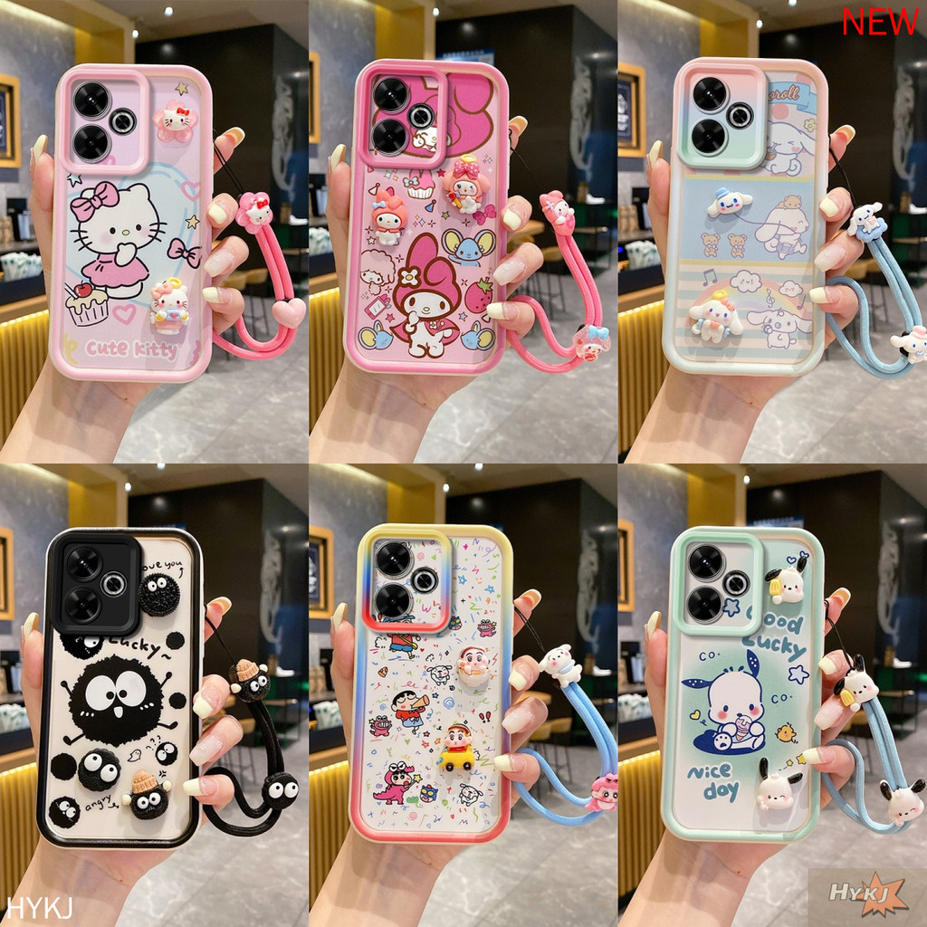 Case REALME 14 REALME 14T 5G 3D Cute Anti Drop Anime Cartoon TPU Soft ...