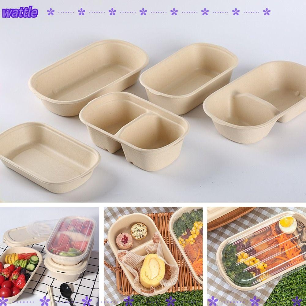 WATTLE Light Food Box, Paper 500ml/700ml/850ml/1000ml Disposable ...
