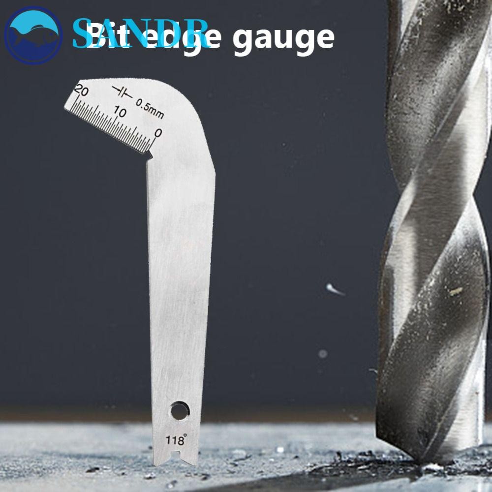 SANDR Drill Template Gauge, 118 Degree Measuring Drill Bits Angle Gage ...
