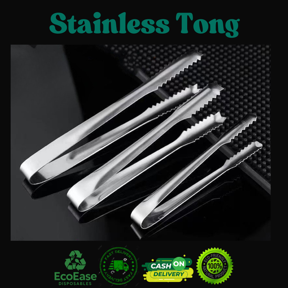 1pc Stainless Tong - Ice Cube Tong - Premium Stainless Tong - EcoEase ...