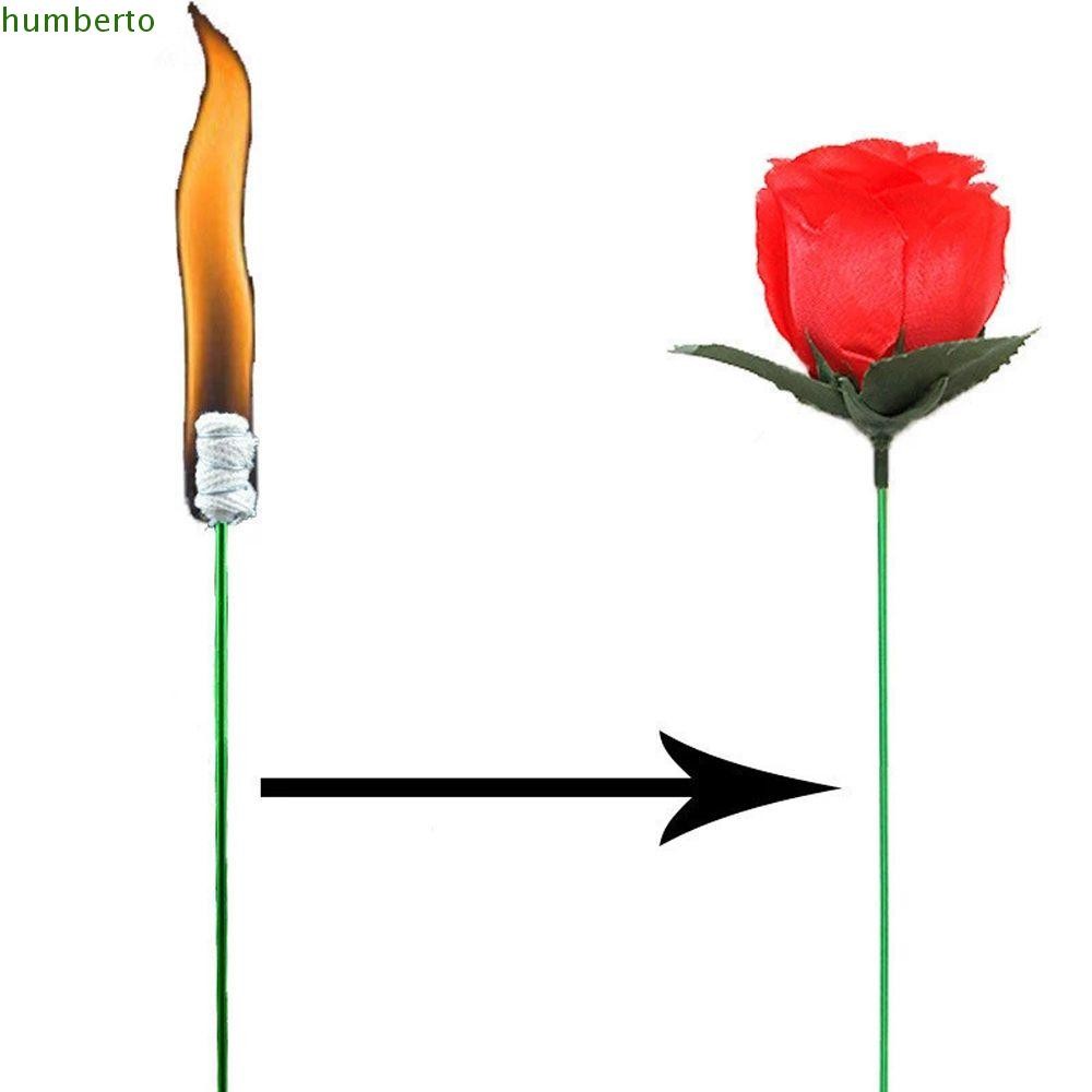 HUMBERTO Magic Trick Rose Novelty Surprise Flame Appearing Flower Magic ...