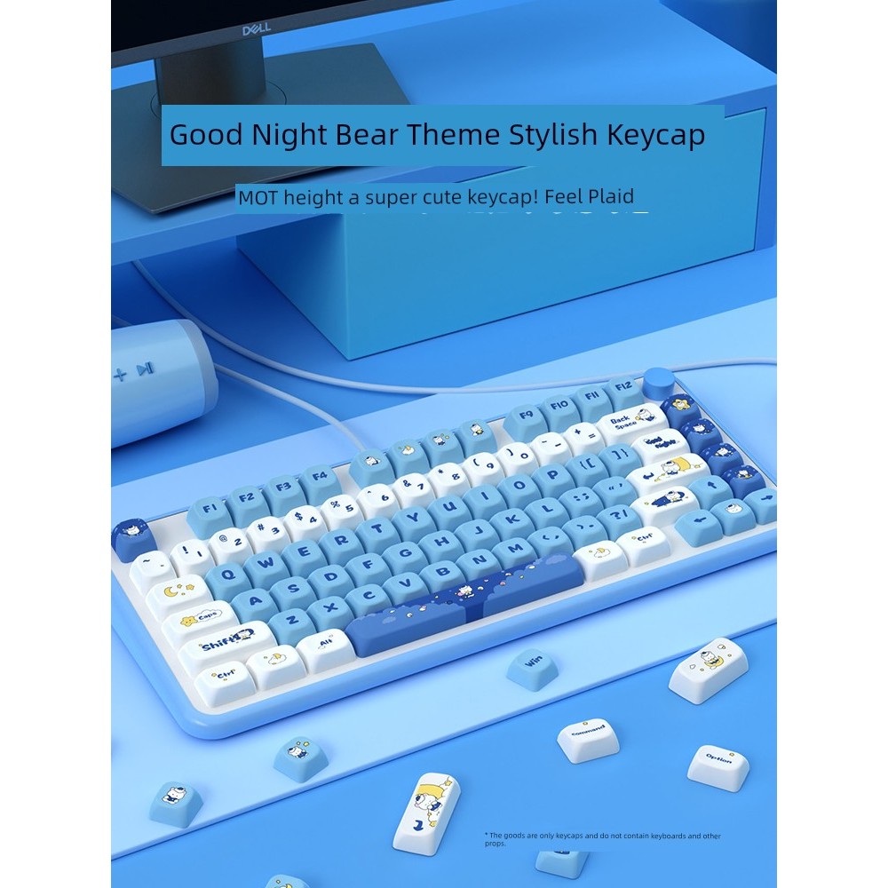 keycaps custom keycaps Agent Good Night Little Bear Keycap Milk Cartoon ...