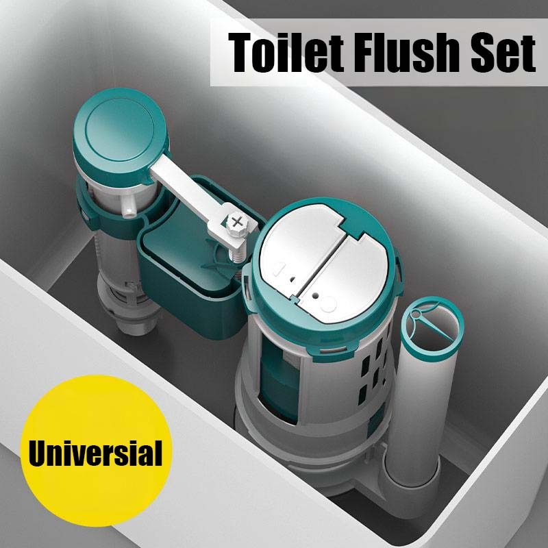 1 set toilet flush set toilet flush replacement fittings dual button ...