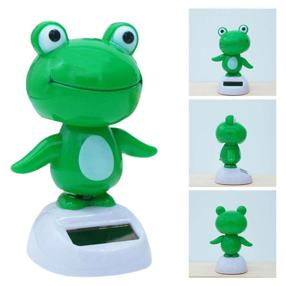 Solar Dancing Toy Cute Frog Solar Powered Swinging Cat Dashboard ...