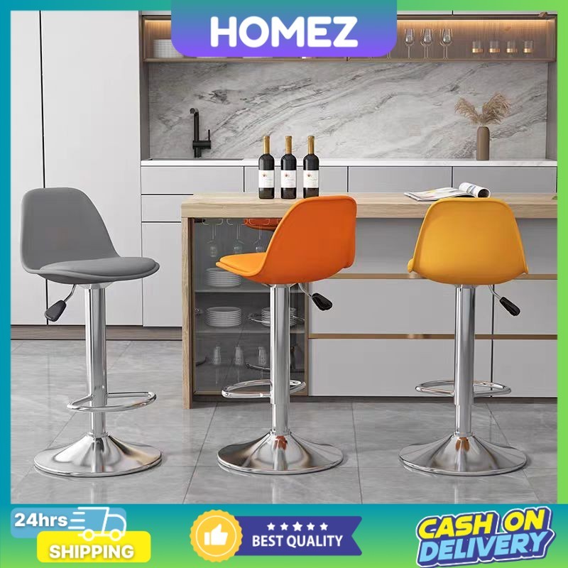 【COD】2PCS High Chair Bar Stool Lifestyle Person Air Lift Swivel ...