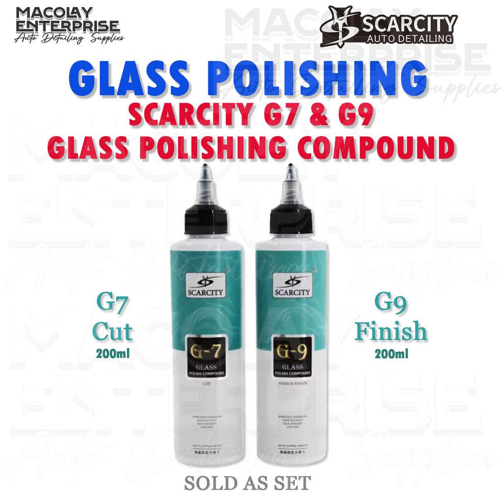 SCARCITY G-7/G-9 Professional Glass Polishing Super Effective Mirror ...