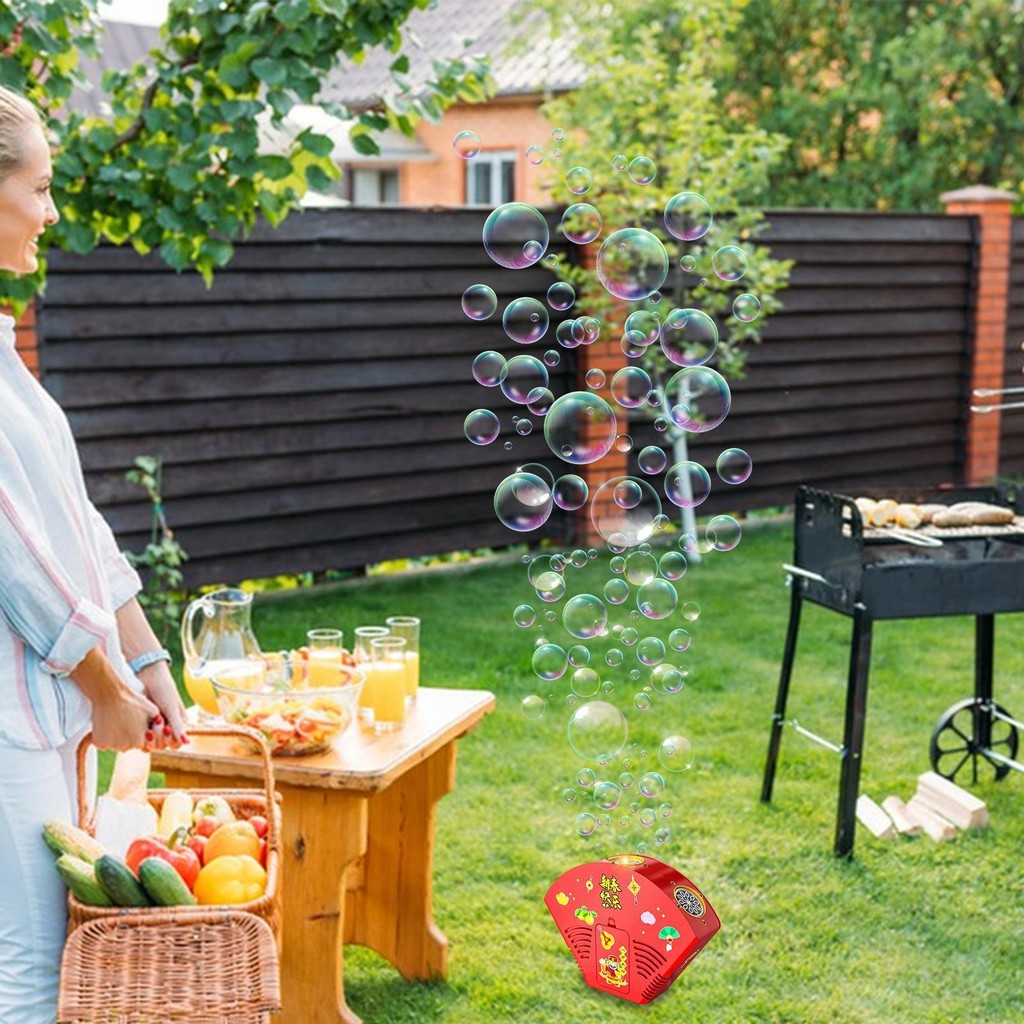 Extra-large fireworks and firecracker bubble machine with fully ...