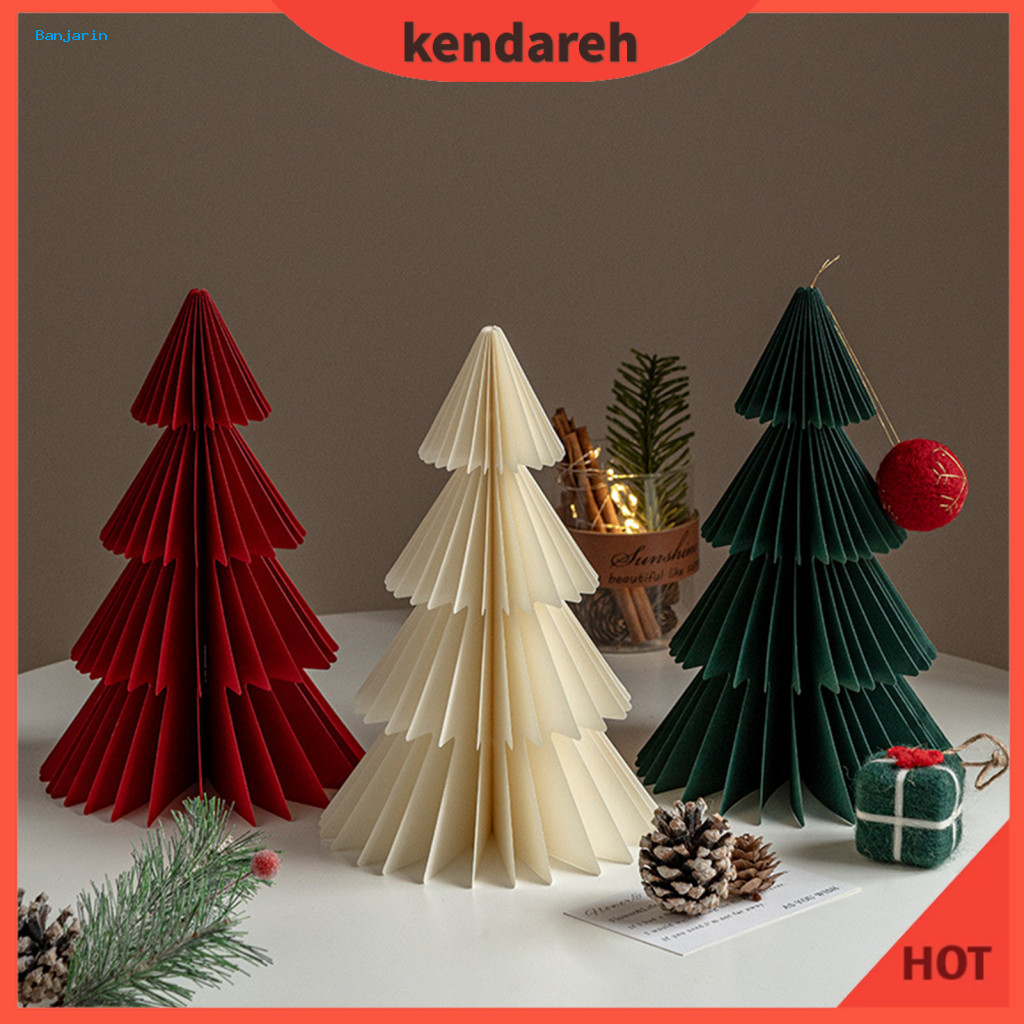 COD| Christmas Tree Decoration Durable Paper Christmas Trees Rustic 3d ...