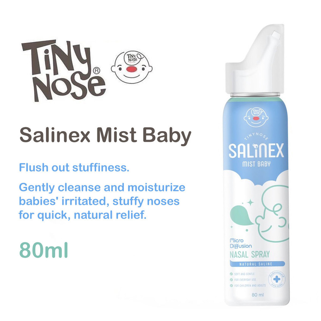 Tiny Nose Salinex Mist Baby Nasal Spray - Wash Away Mucus Stuffy Nose ...