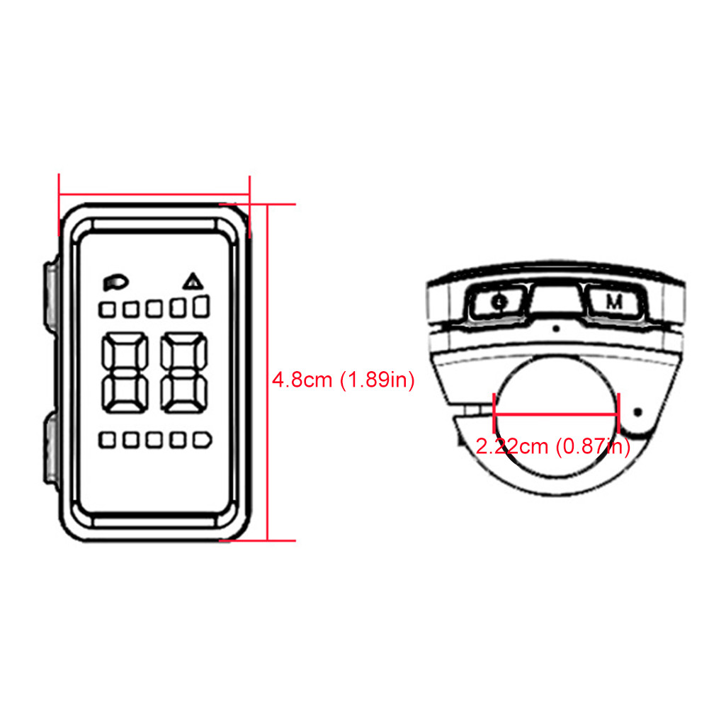 Ebike Intelligent LCD Display IPX5 Waterproof Mini Ebike LCD Display ...