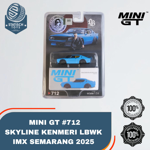 Mini GT 712 Nissan Skyline Kenmeri Liberty Walk Baby Blue IMX Semarang ...