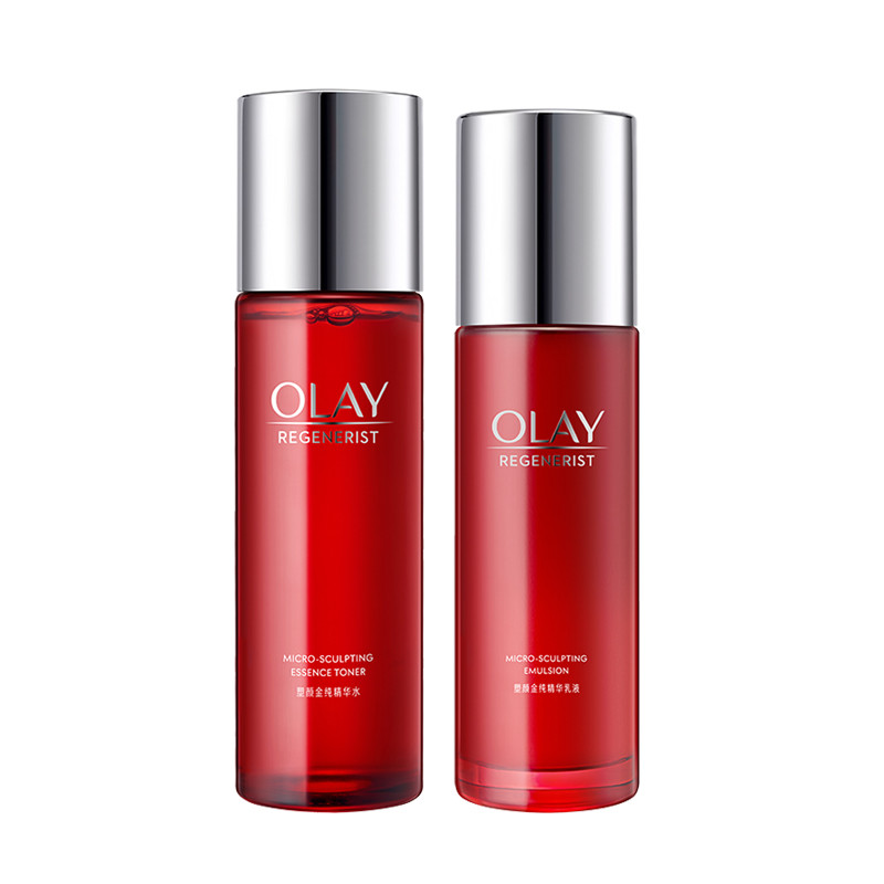 OLAY Shaping Gold Pure Water Lotion 5-Piece Set Niacinamide Peptide ...