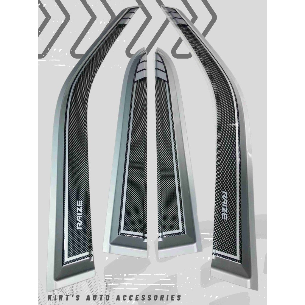 Toyota Raize 2022 2023 2024 2025 GS Two Toned Rain Visor Window Guar ...
