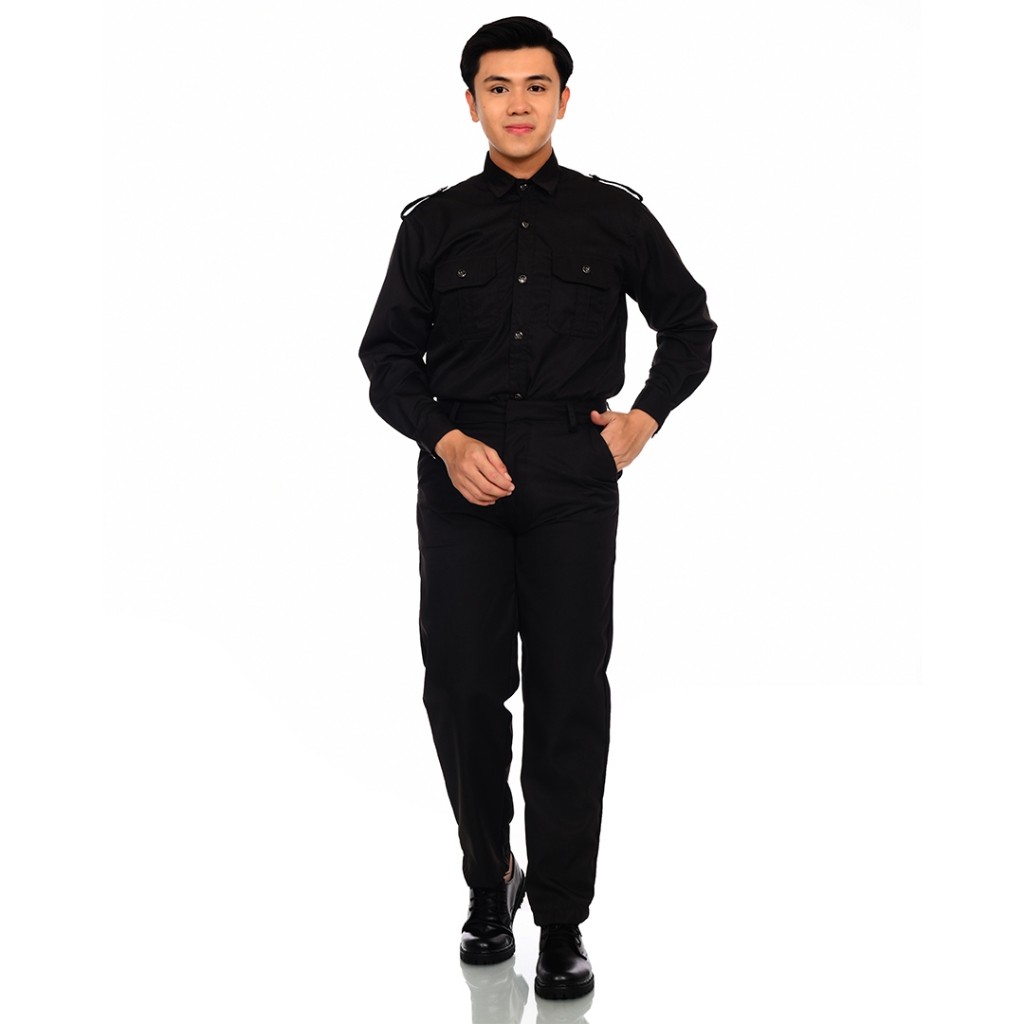 Backheroes Security Guard Suit Long Safari Security Uniform - Black ...